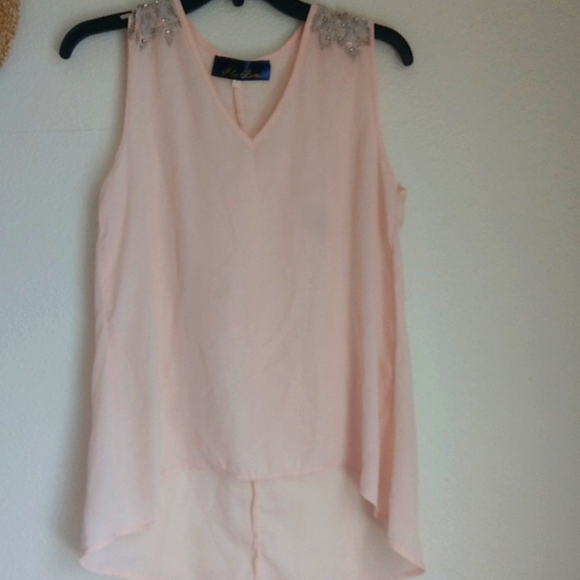 Blue Rain | Tops | Last Chancenwot Embellished Blouse In Beige By Blue ...